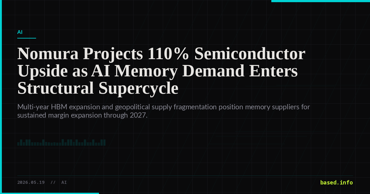 Nomura Projects 110% Semiconductor Upside as AI Memory Demand Enters ...